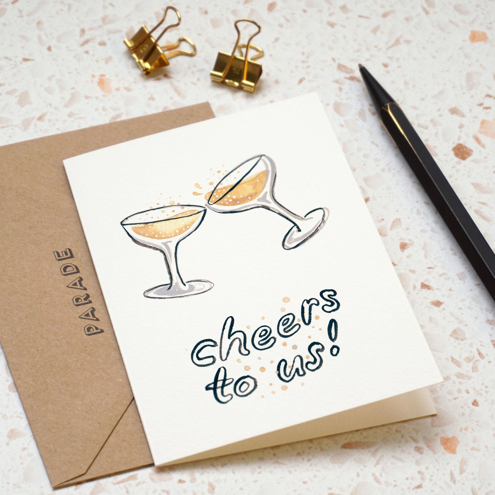 Paper Parade | Cheers to Us | Anniversary Card