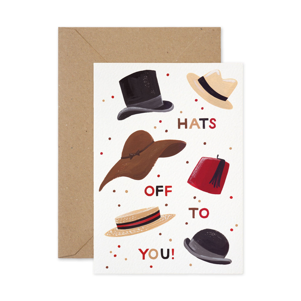 Paper Parade | Hats Off | Congratulations Card