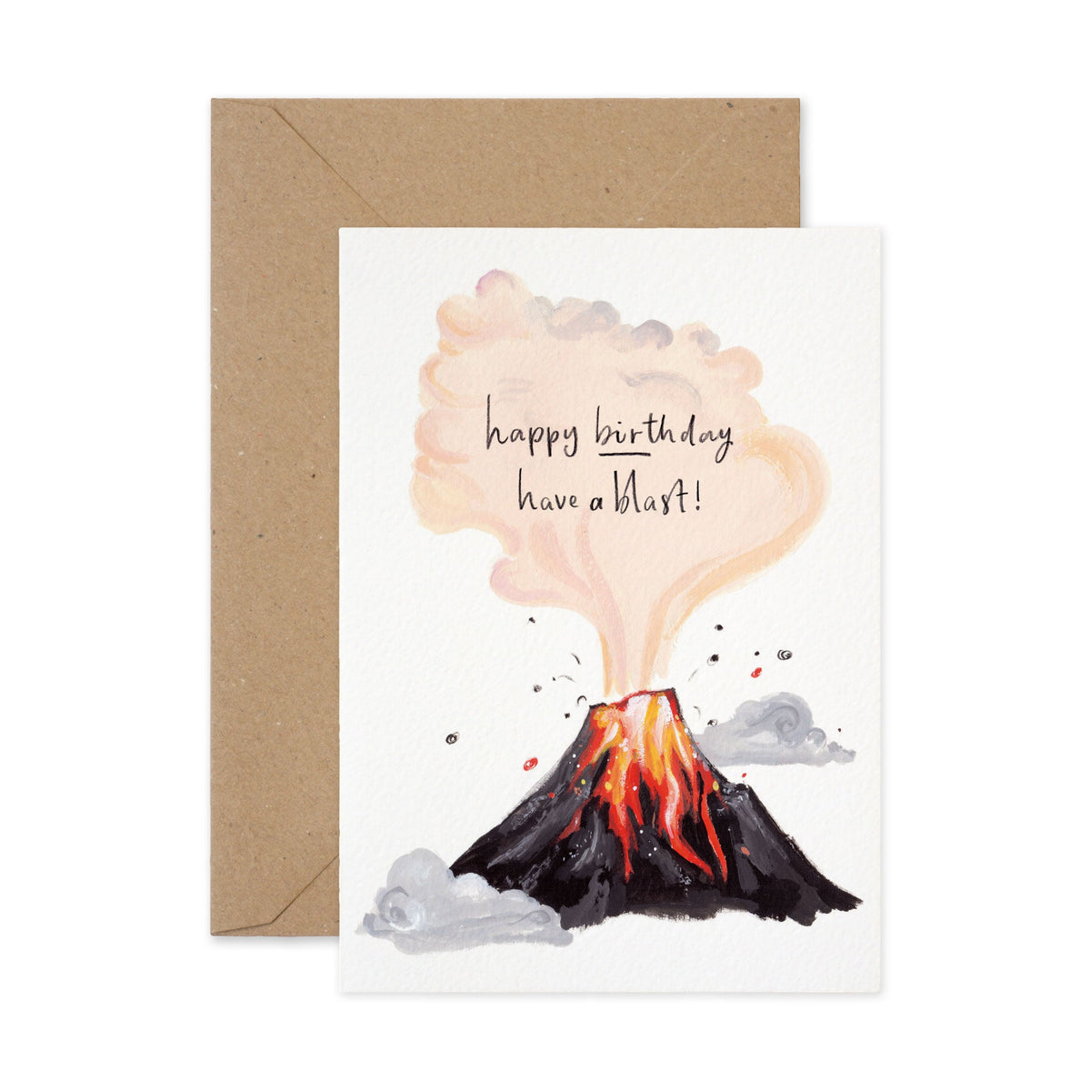 Paper Parade | Volcano | Birthday Card